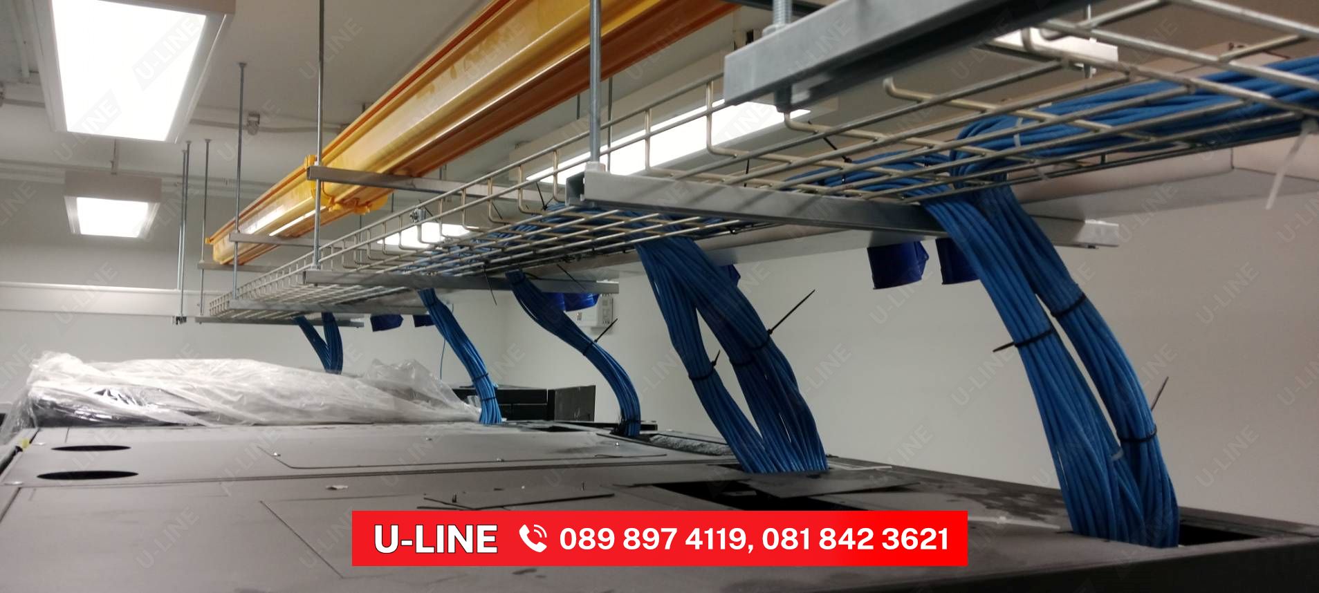 งาน Wiring UTP ห้อง Server สำนักงานย่านถนนเพชรบุรี